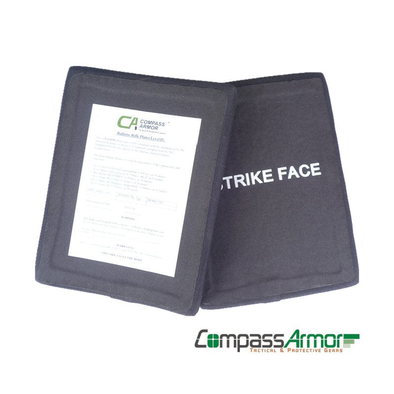 2pcs UHMWPE 6X8 Hard Armor Side Ballistic Plates level 4